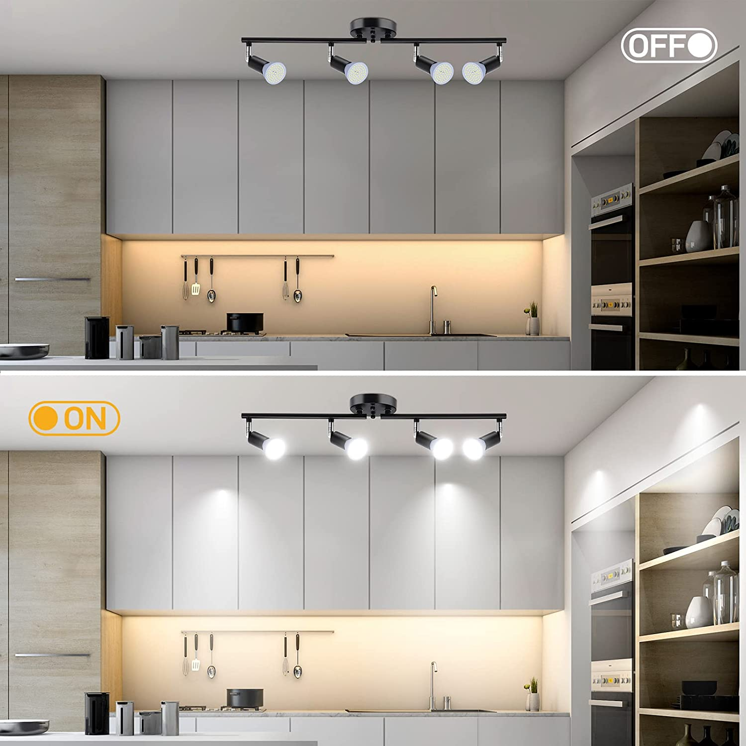 Rotatable Kitchen Ceiling Spotlights Bar | bar ceiling spotlights
