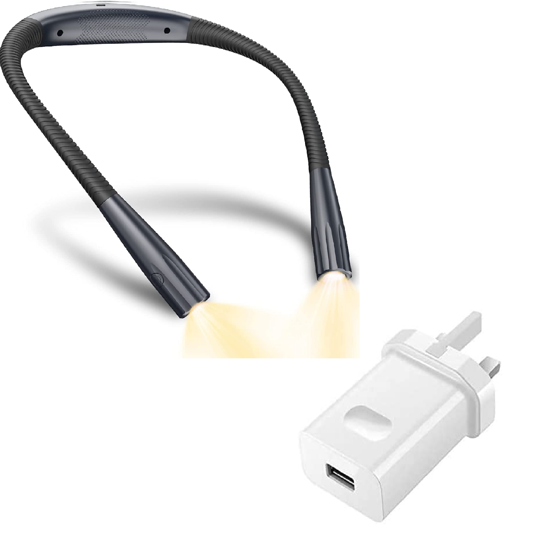 Neck Reading Light | Rechargeable 80+ Hours | 3 Colors & 6 Brightness ...