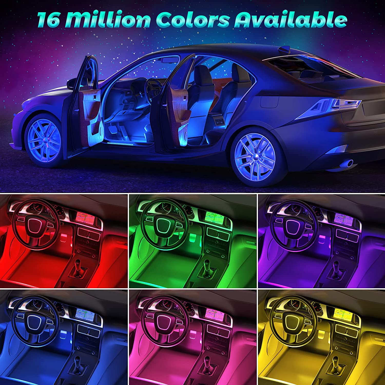 Car LED Interior Light Strips | LED Light Strips For Cars