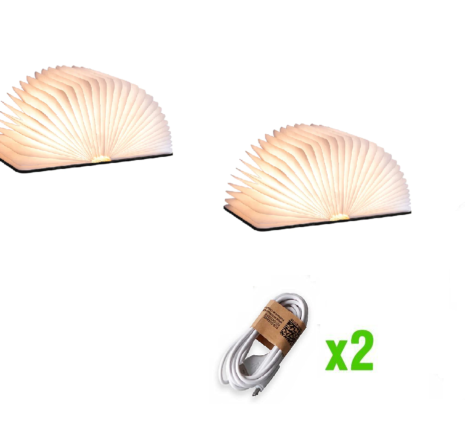 LED Book Light Wooden Folding Lamp | Desk & Night Light