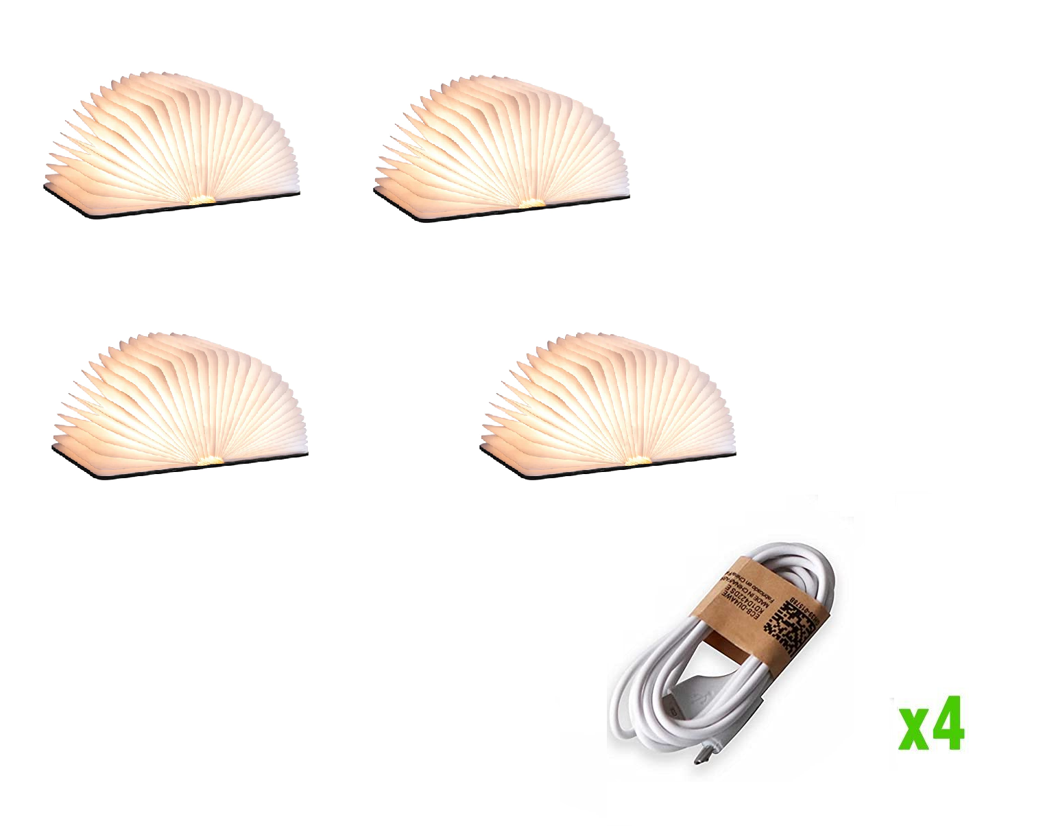 LED Book Light Wooden Folding Lamp | Desk & Night Light