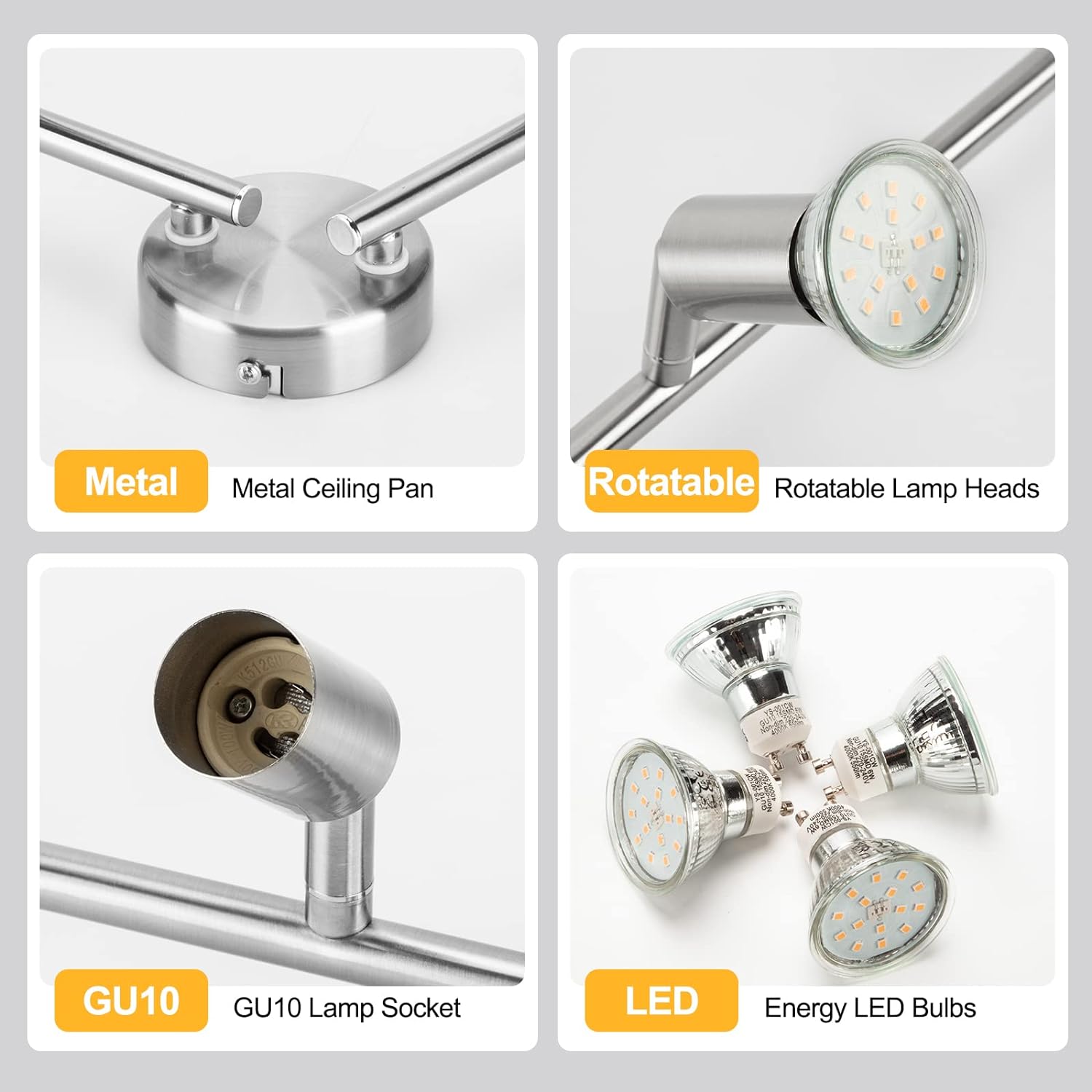 LED Ceiling Light Rotatable | 4 Way Ceiling Spotlight