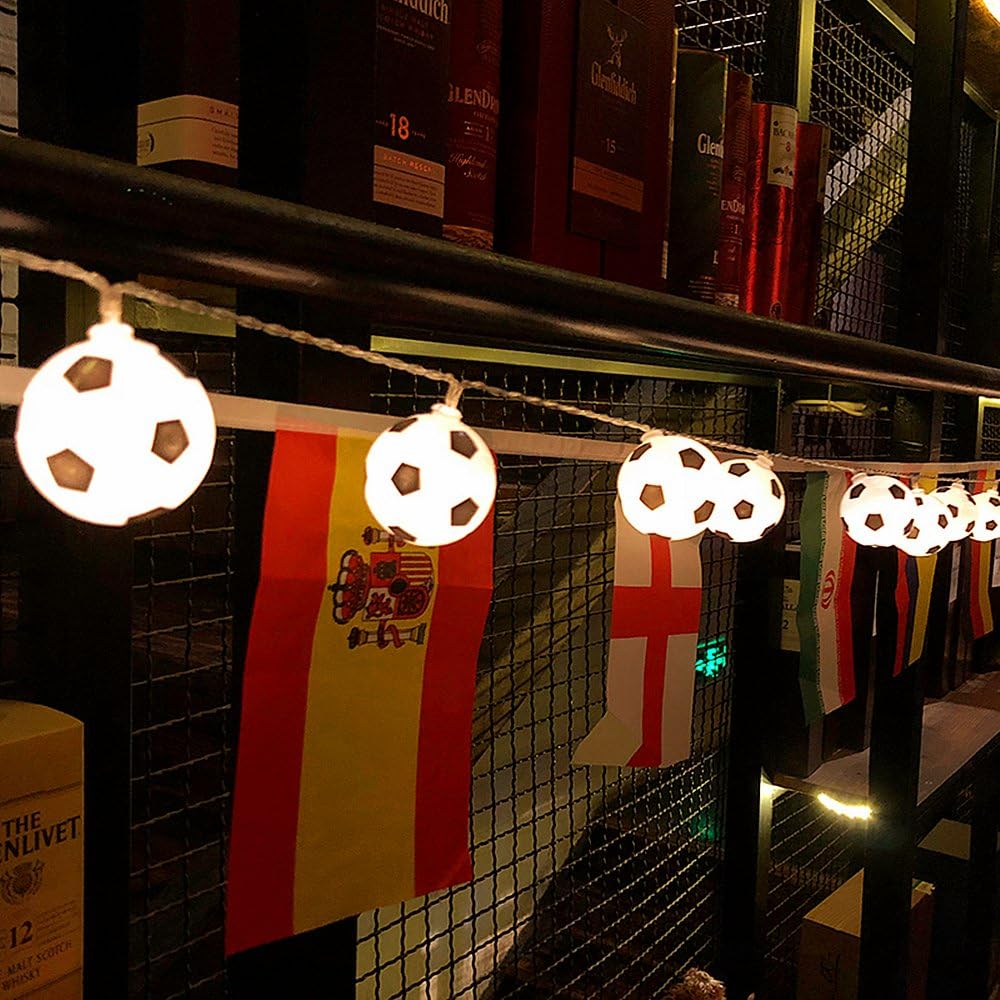 String Light 20LEDs Football Decoration - Football String Lights