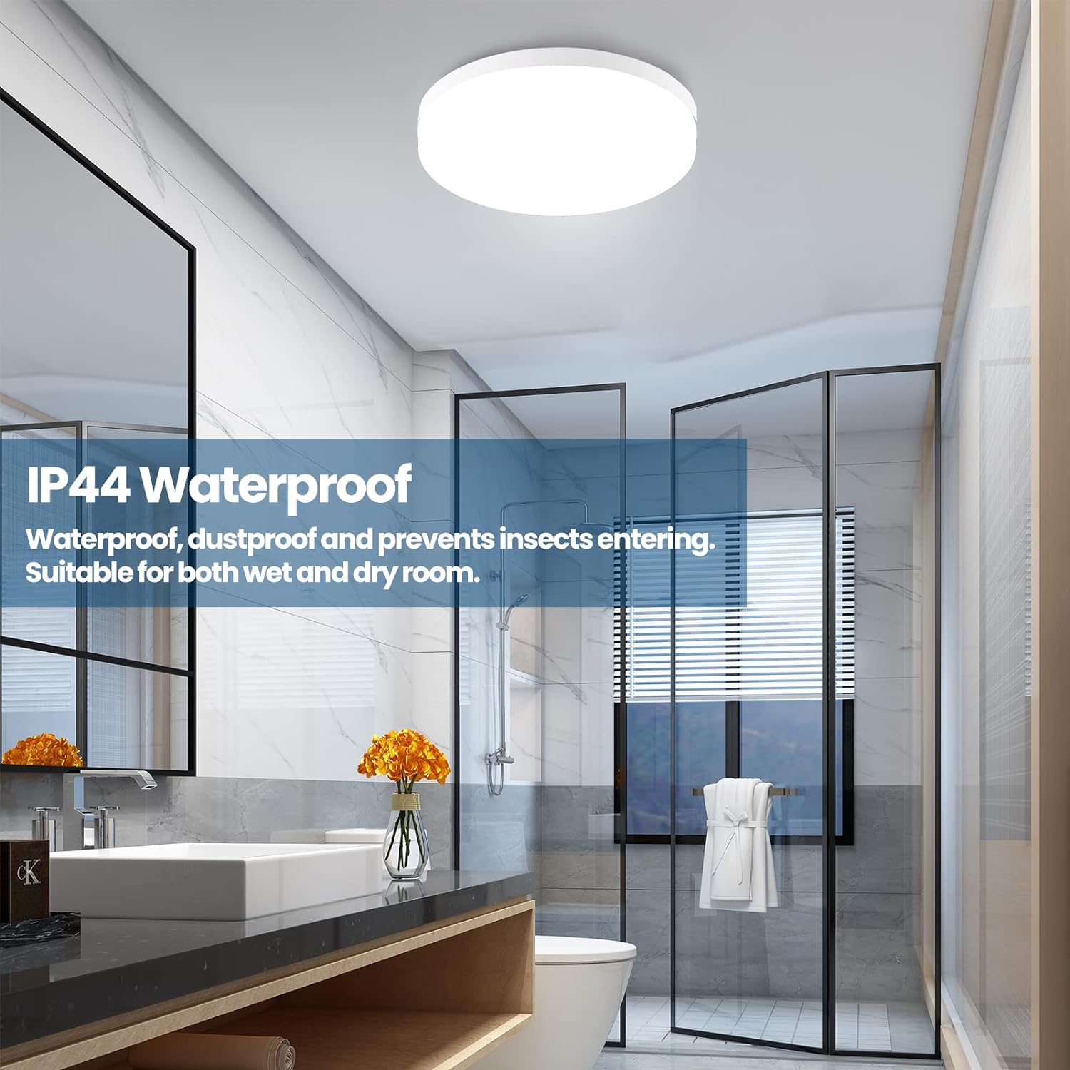 Modern LED Ceiling Light Round - Bright Indoor Ceiling Lights