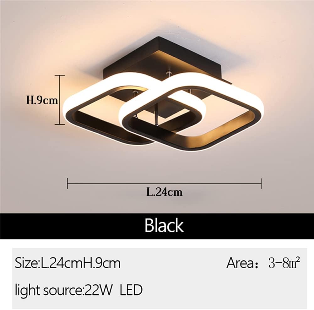 Modern Square LED Ceiling Light | Small Ceiling Lamp for Hallway