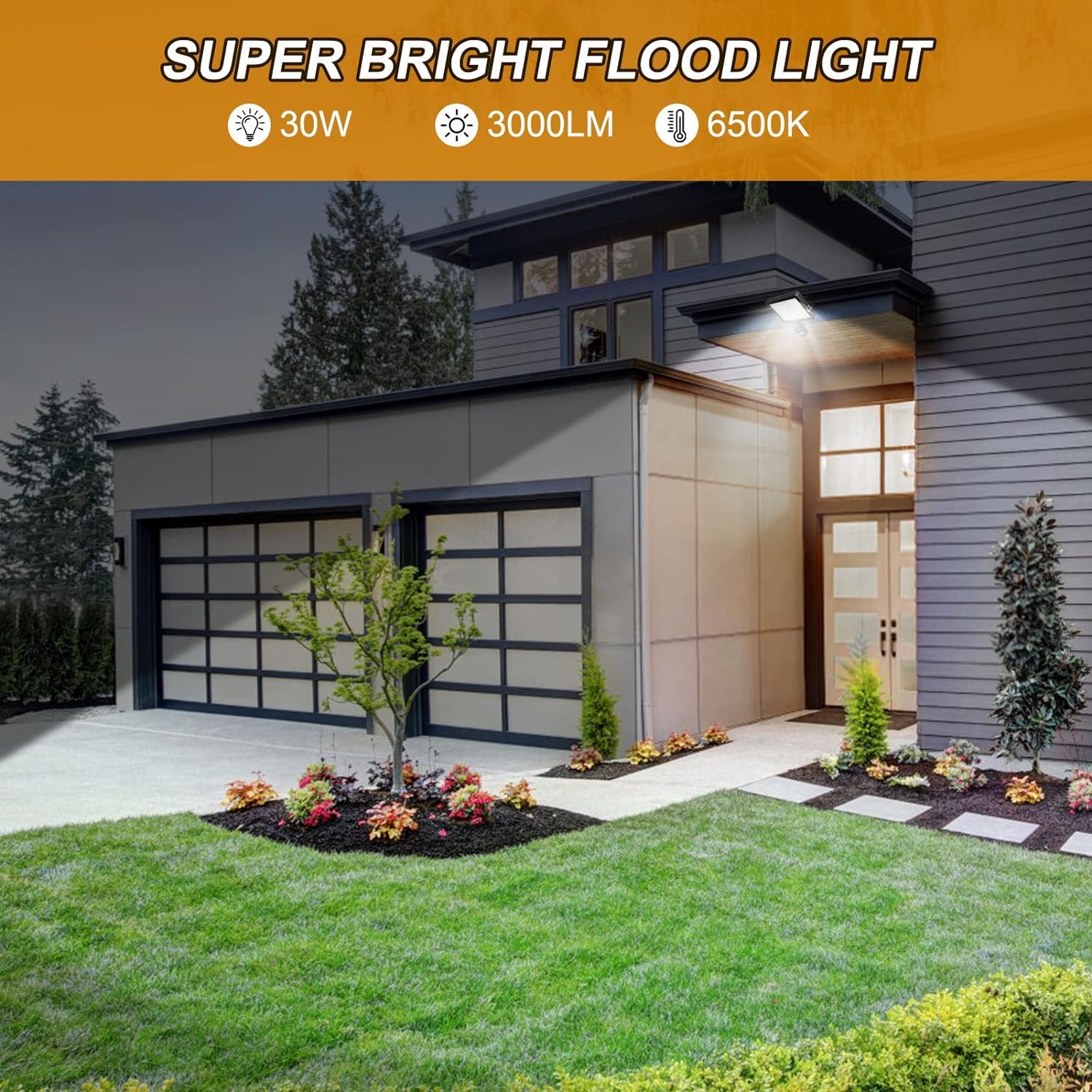 Outdoor Security Lights with IR Remote Control