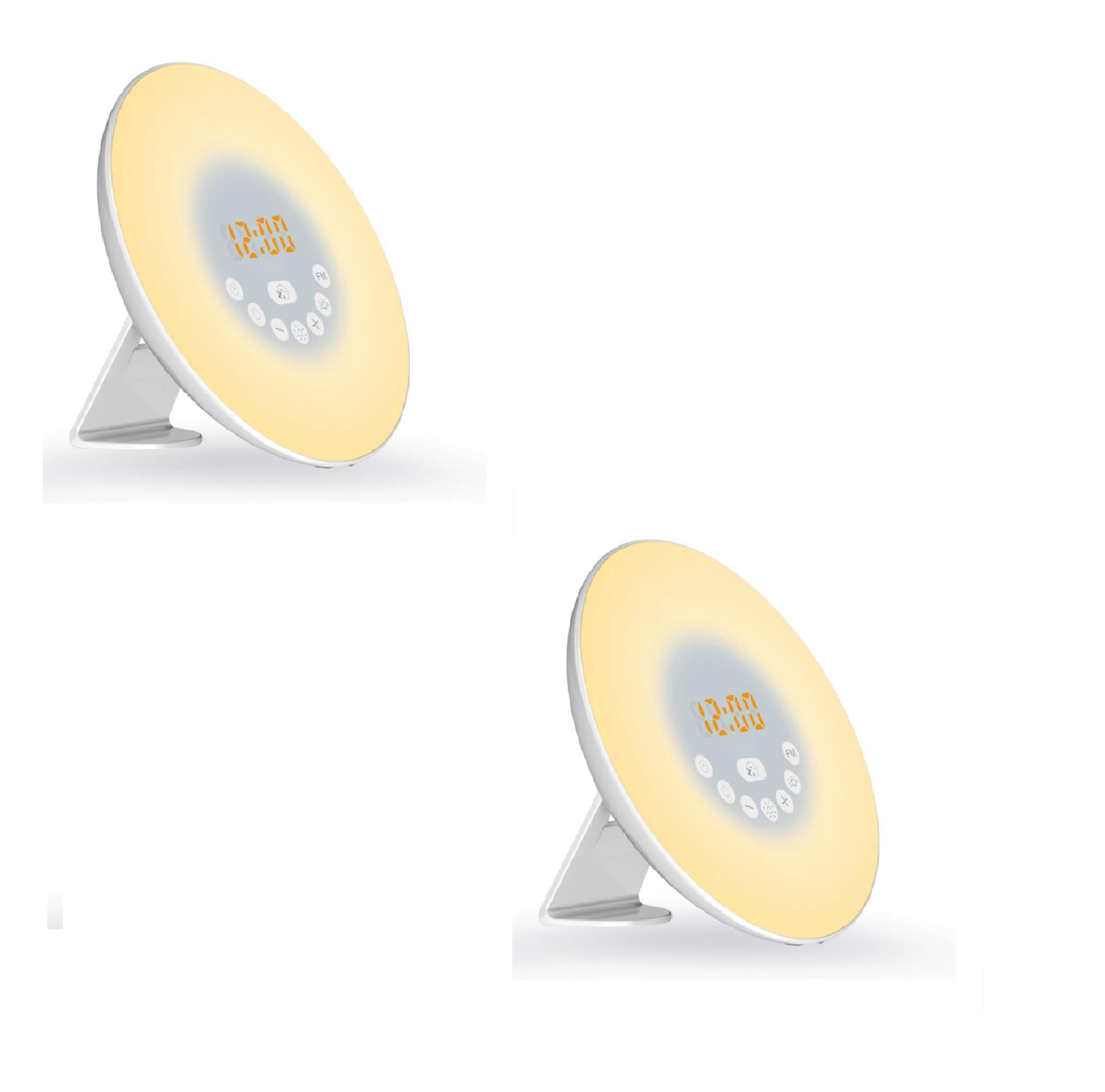 Sunrise Alarm Clocks Wake Up Light Dual Alarms Bedside Night Lamp | USB ...