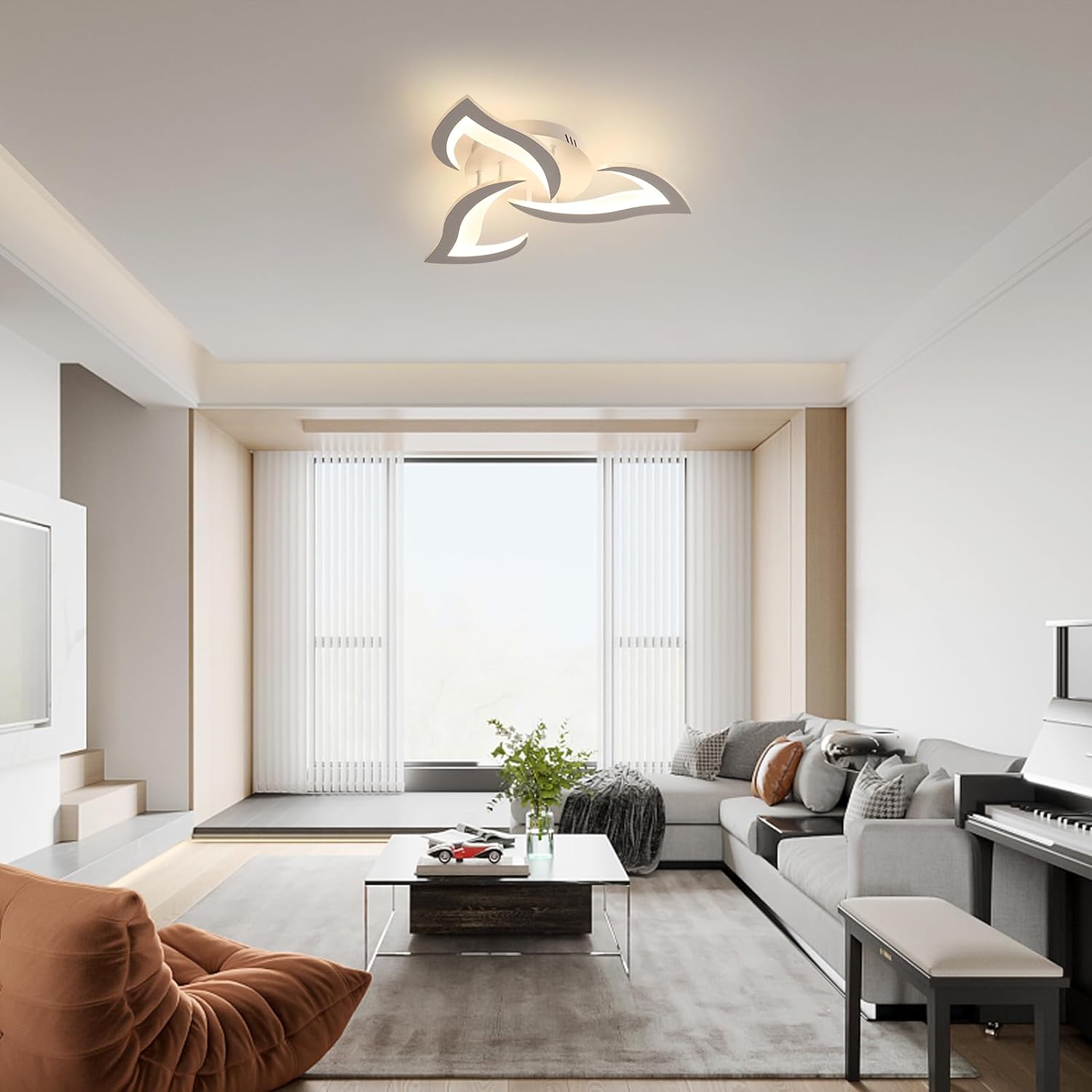 LED Ceiling Light Dimmable Modern Acrylic Ceiling Lamp