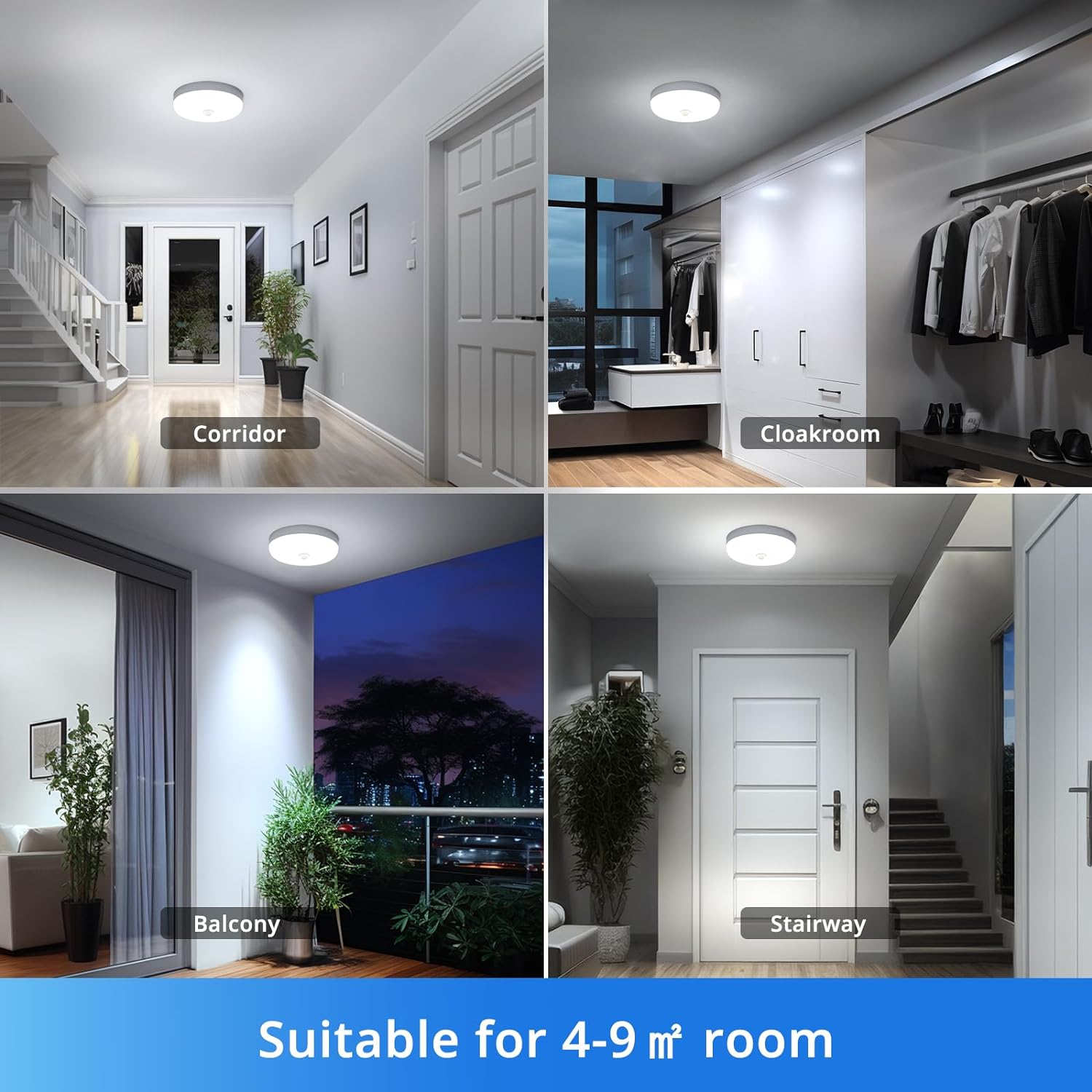 15W LED Ceiling Light with Motion Sensor