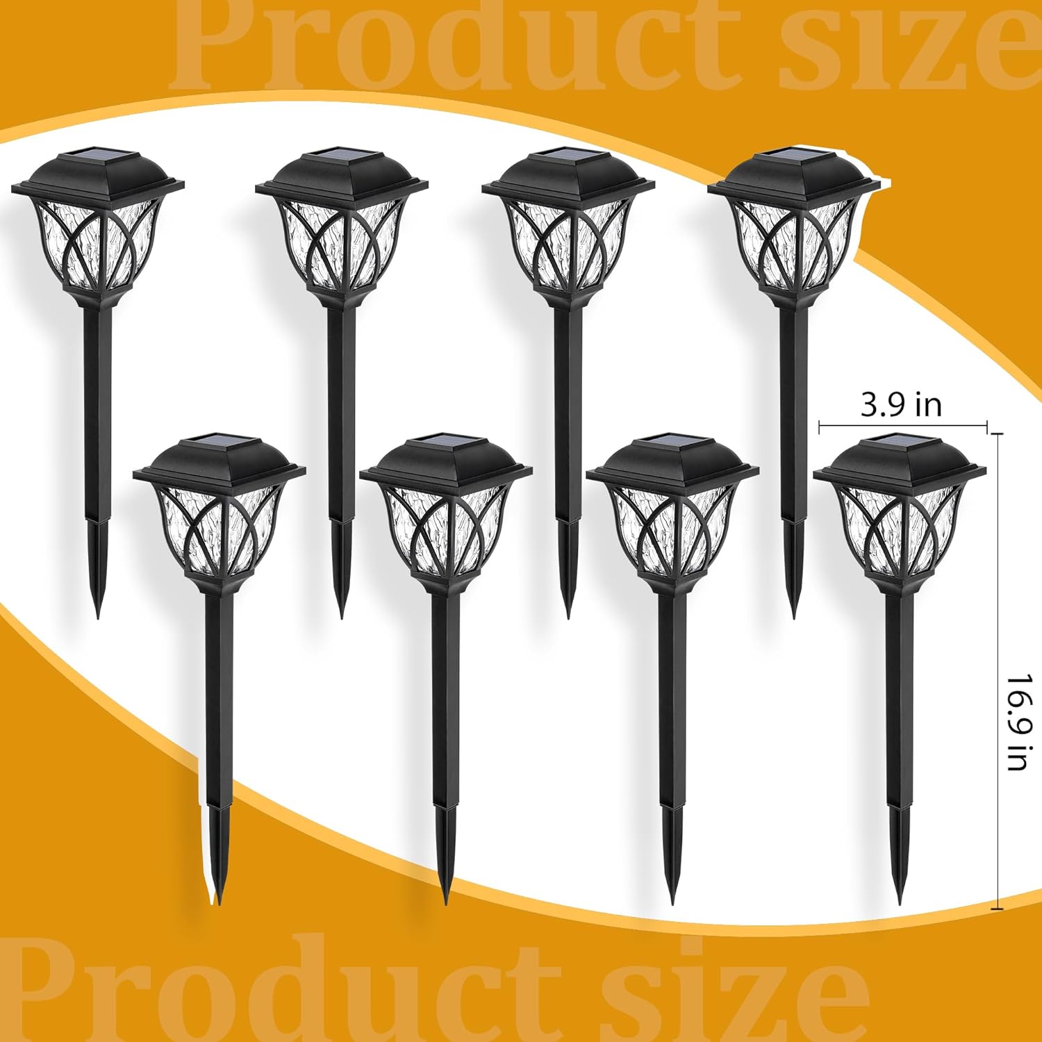 Solar Pathway Lights - LED Solar Garden Lights Outdoor