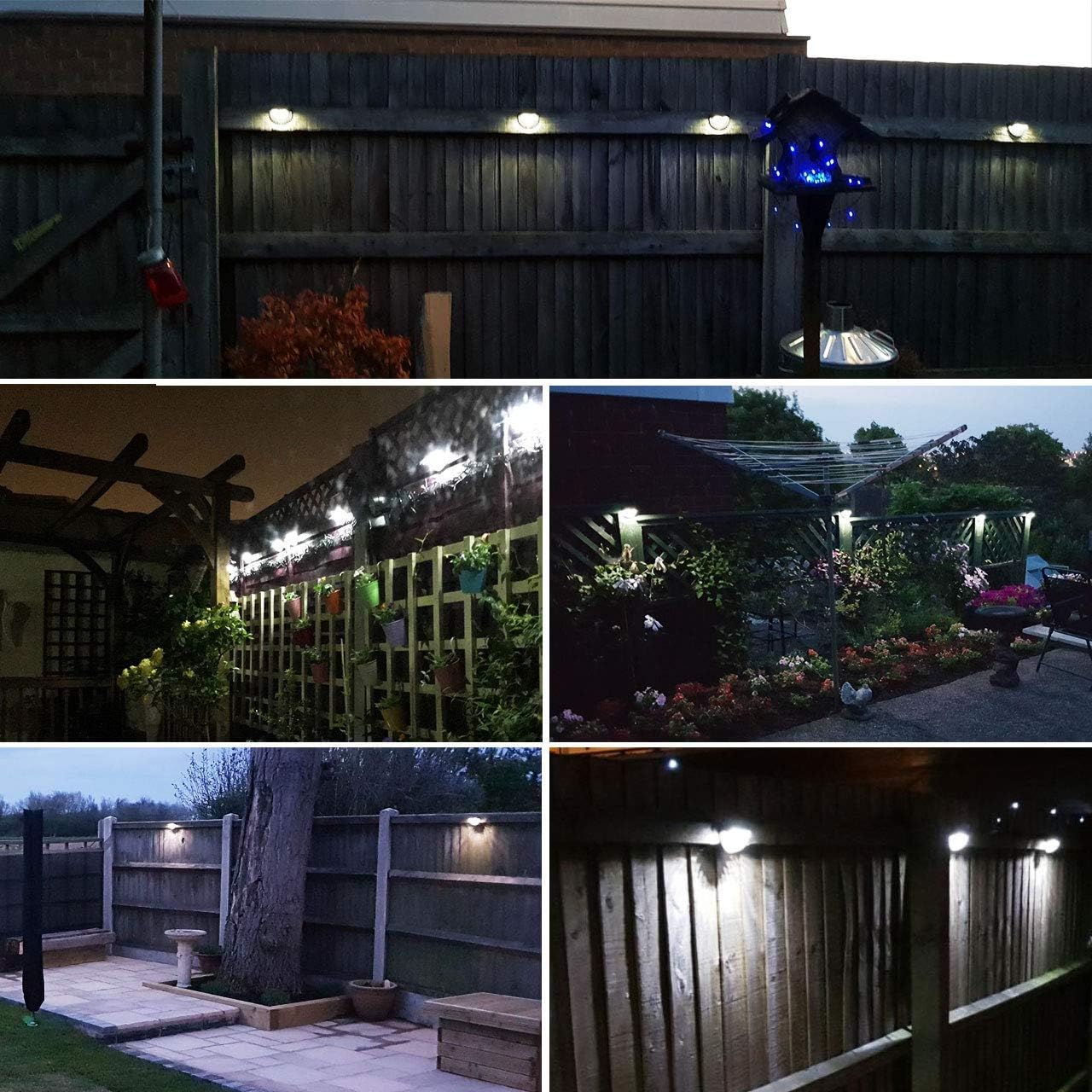 Solar Fence Lights - Garden Solar Fence Lights