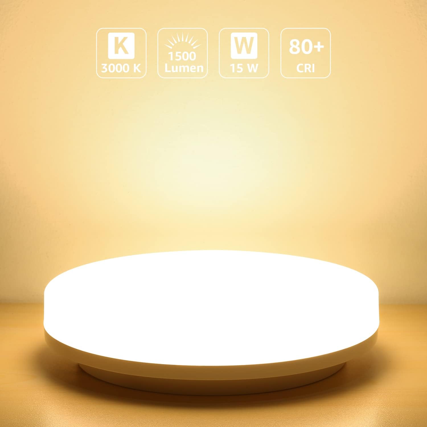 Bathroom Light Warm White - Waterproof Ceiling Lights