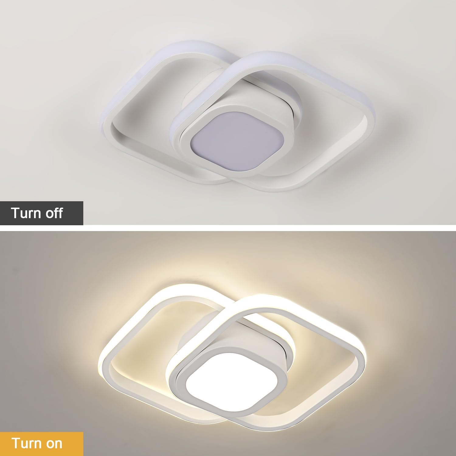 Double Square LED Ceiling Lighting – Square Ceiling Lamp