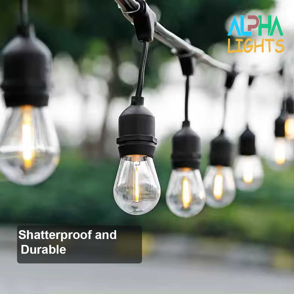 Festoon Lighting Mains Powered For Garden