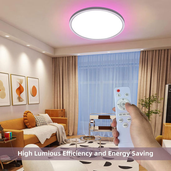 Remote Control Modern Flush Ceiling Light