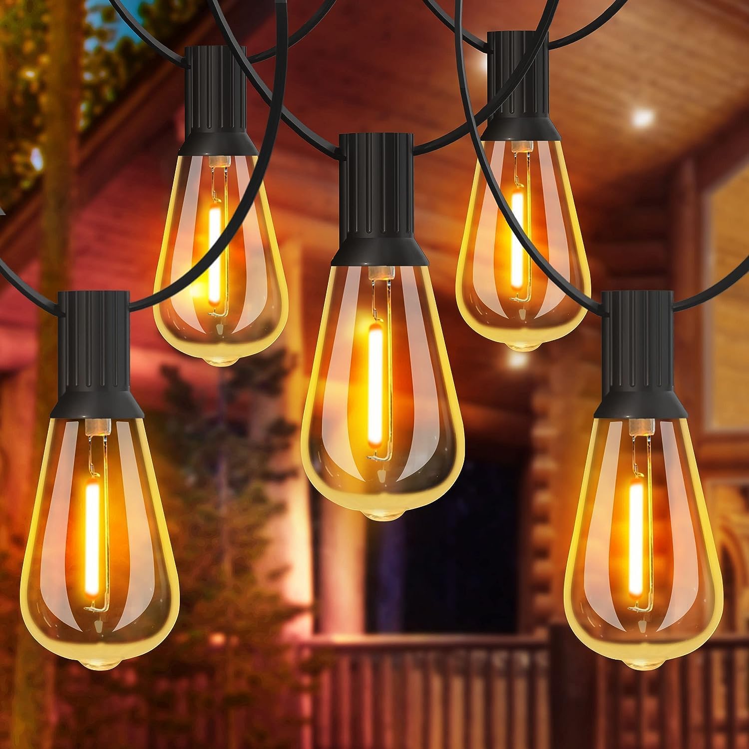 Festoon Lighting Mains Powered For Garden