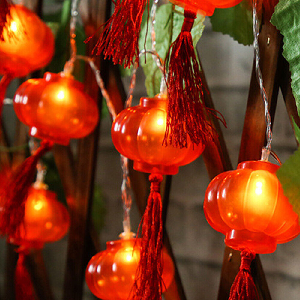 3m 20 Lamp USB-Powered Chinese Lantern String Lights | Warm White Fairy ...