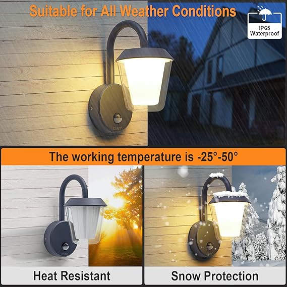 Motion Sensor Outdoor Wall Light