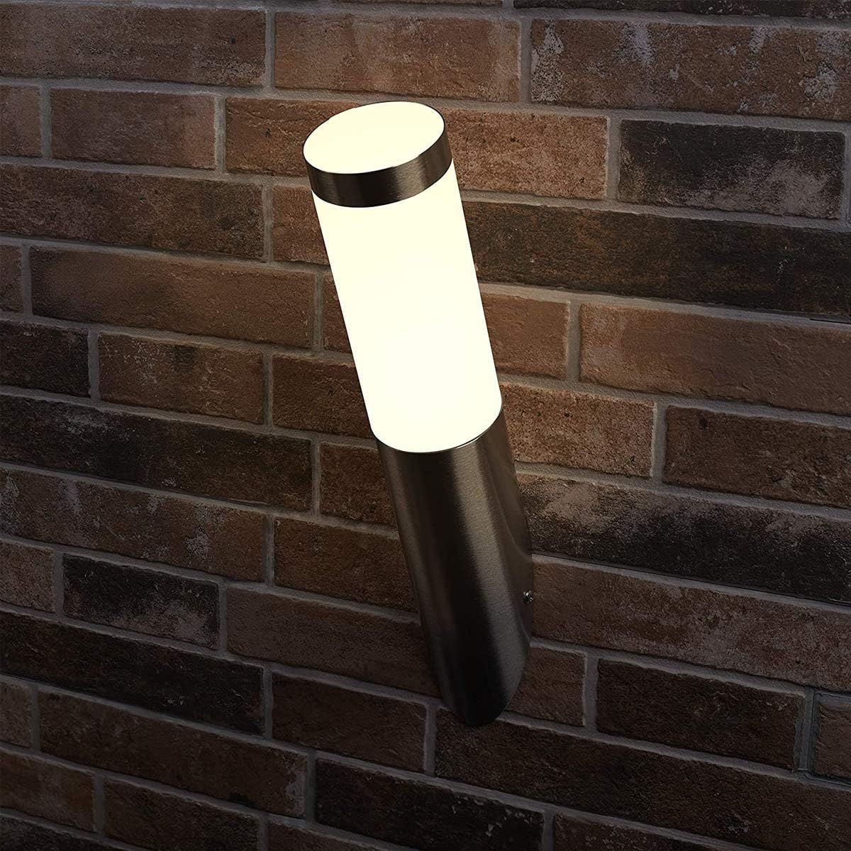 Stainless Steel Silver Outdoor Wall Light, outdoor Garden Patio Porch