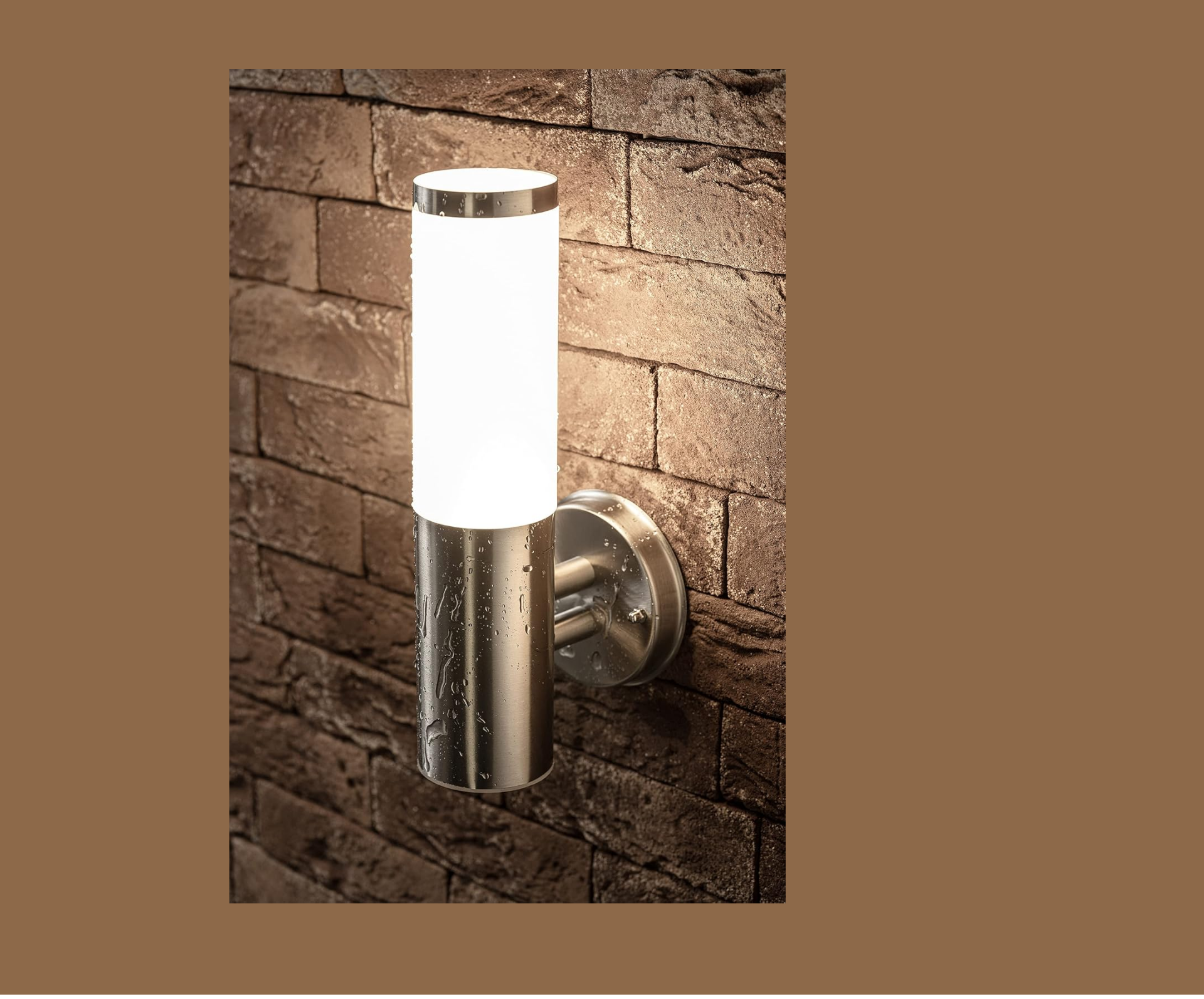 Stainless Steel Silver Outdoor Wall Light, outdoor Garden Patio Porch