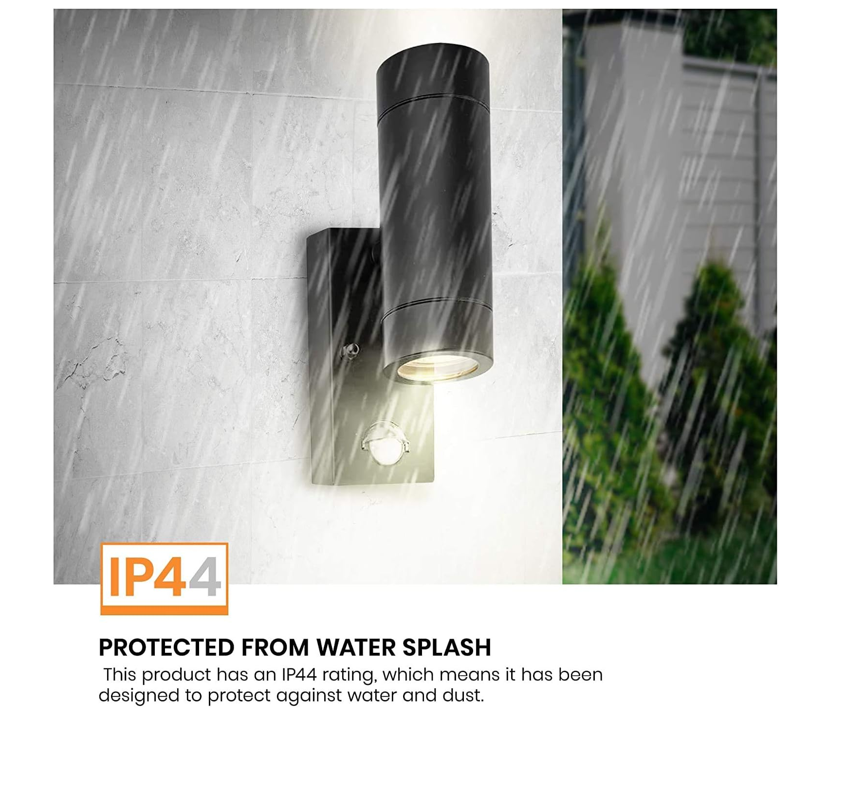 PIR Outdoor Wall Light with Motion Sensor – Up & Down Security Light