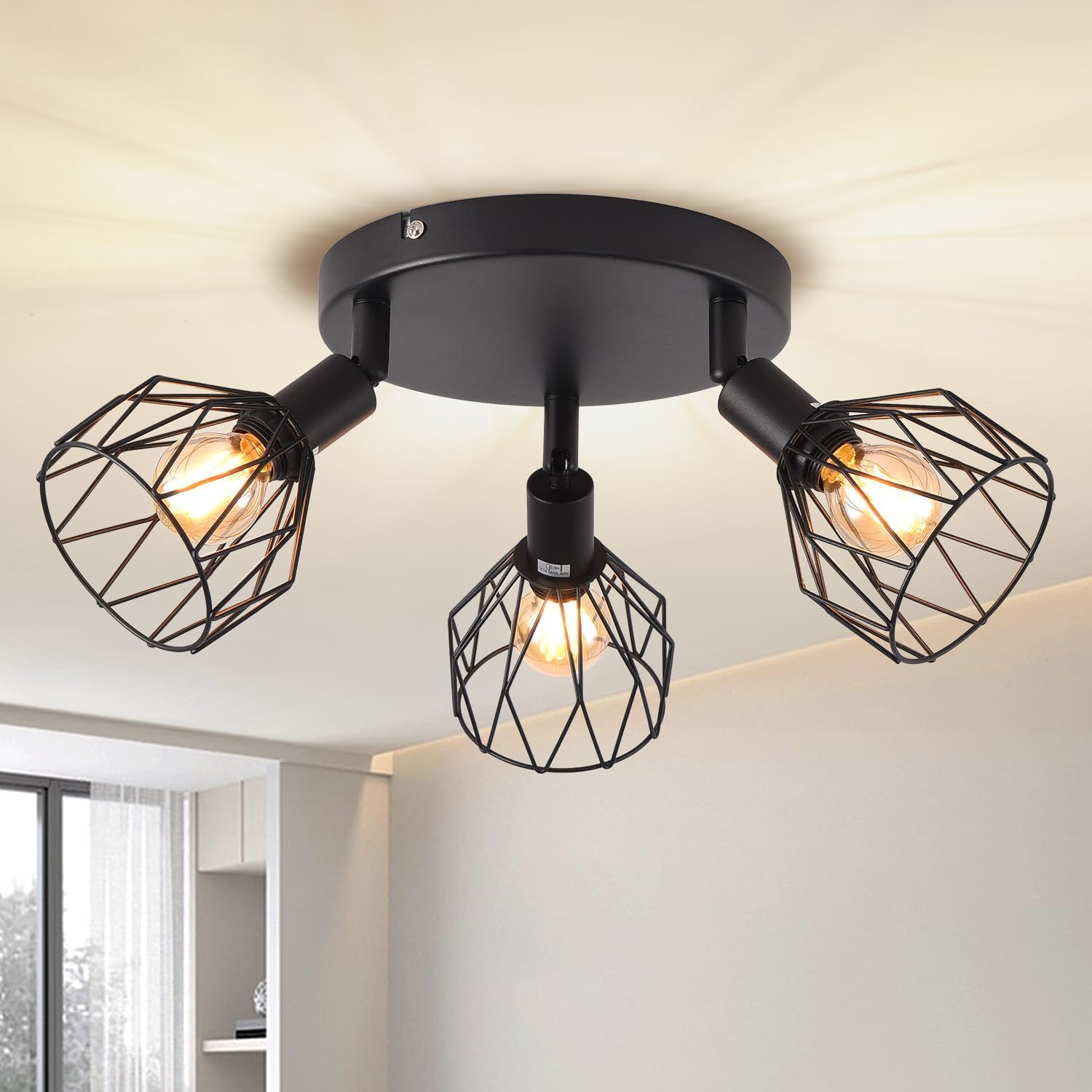 Kitchen Spot Lights Ceiling, Black Lounge Industrial Ceiling Lights