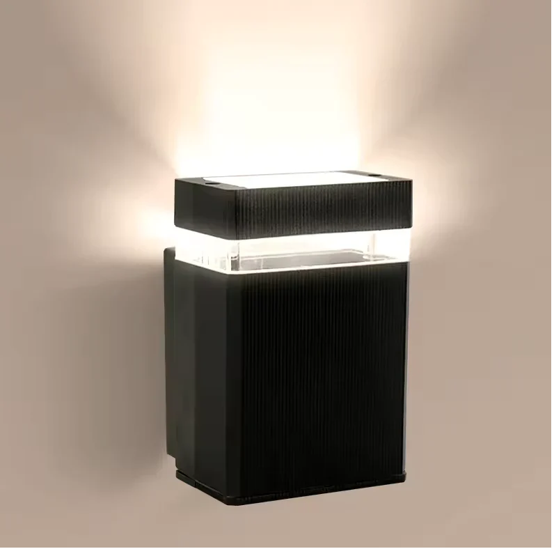 Modern Square LED Up/Down Wall Light - DickensDirect