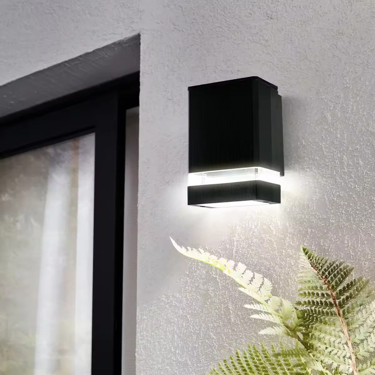 Modern Square LED Up/Down Wall Light - DickensDirect