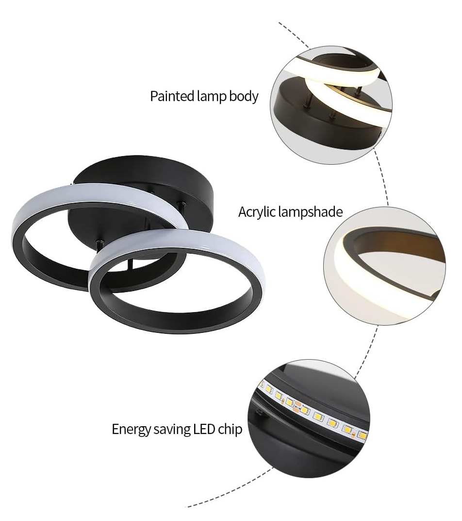 LED 3-Color Dimmable Ceiling Light for Bedroom & Living Room