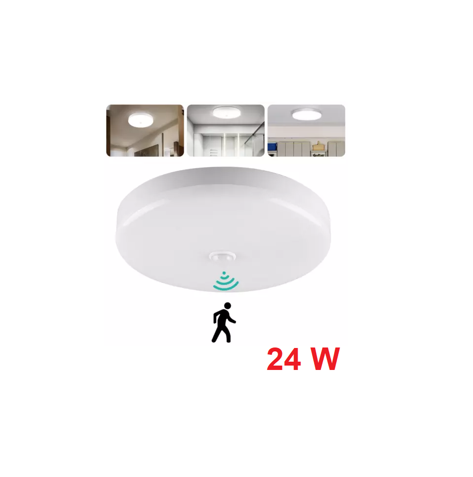 PIR Motion Sensor LED Ceiling Light – Round Panel Downlight