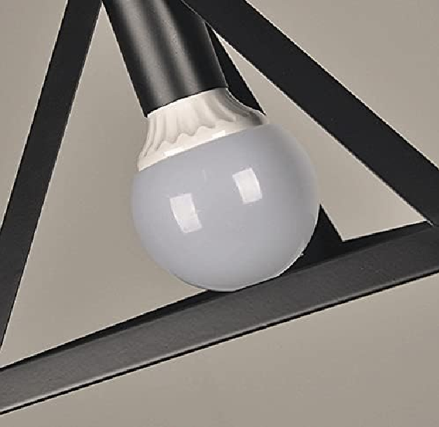 Vintage Industrial Triangle Loft Pendant Light – Adjustable Height E27
